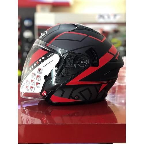 Jual Helm KYT Nfj Motion Black Red Matt Doff Nf-j - Kota Bekasi - Asian ...