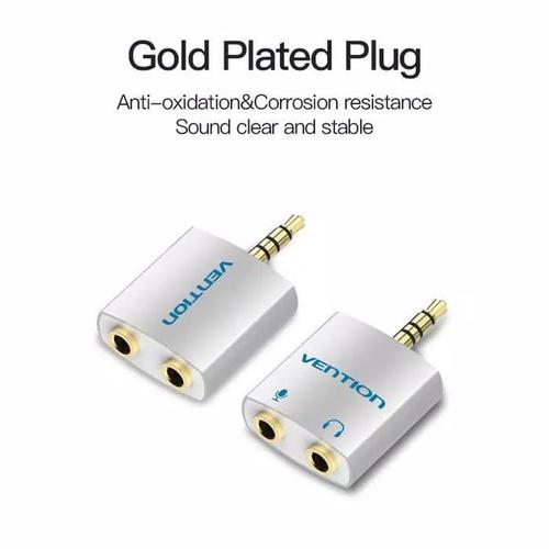 Jual Vention Audio Splitter Adapter Jack 3.5mm With Mic OR dual Audio ...