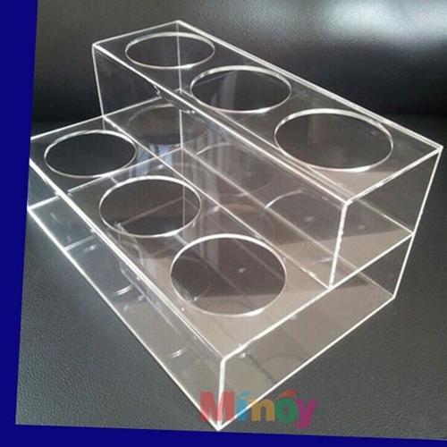 Jual AKRILIK wine botol gelas tempat display standing rak minuman meja ...