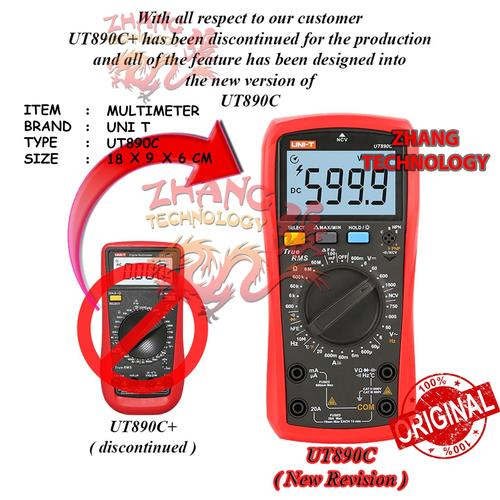 Promo UNI-T UT890C+ UT 890C+ 890C Digital Multimeters Multitester ...