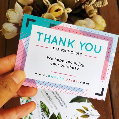 Jual Kartu Ucapan Terima Kasih Online Shop Thank You Card CUSTOM 73437 - Jakarta Selatan ...