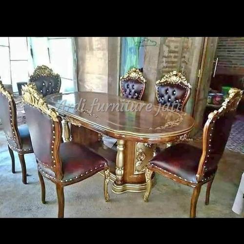 Jual Meja makan kursi 6 - meja makan kursi sofa - meja makan ukir jati - Kab. Jepara - Ardi ...