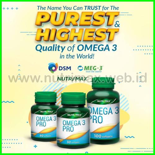 Jual Nutrimax Omega 3 Pro isi 30 Minyak Ikan Omega3 Vitamin E Otak ...