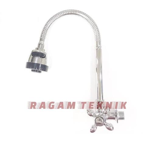 Jual kran angsa flexible besar 1/2 keran dapur wastafel fleksibel ...