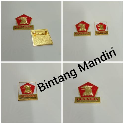 Jual Pin Gerindra Timbul Pin Bross Gerindra Timbul Kuningan Premium ...