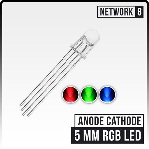 Jual LED RGB 5MM RED GREEN BLUE 4 PIN COMMON ANODE CA CATHODE CC ...