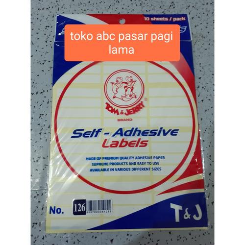 Jual Label Stiker Nama Tom & Jerry no 126 (10 x 50 mm) - Jakarta Barat ...