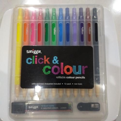 Jual Smiggle Click and Colour Refillable Coloring Pencils Pensil Warna ...