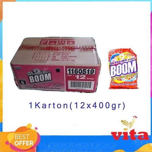 Jual Boom Deterjen Bubuk 1 Dus 12x400gr - Jakarta Utara - Toko Vita ...