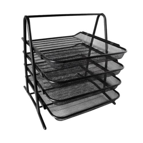 Jual Rak Susun Dokumen Kertas Rangka Besi V-Tec BS04JR 4 Rack Elevated ...