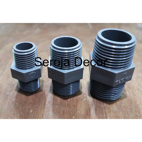 Jual Rucika Double Neple / D Nepel/ DN/ Double Drat Luar Fitting PVC AW 3/4 - Kota Medan ...
