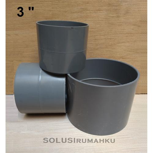 Jual Socket PVC D 3" Soket Sambungan Pipa Lurus 3 Inch TIGA Inci In ...