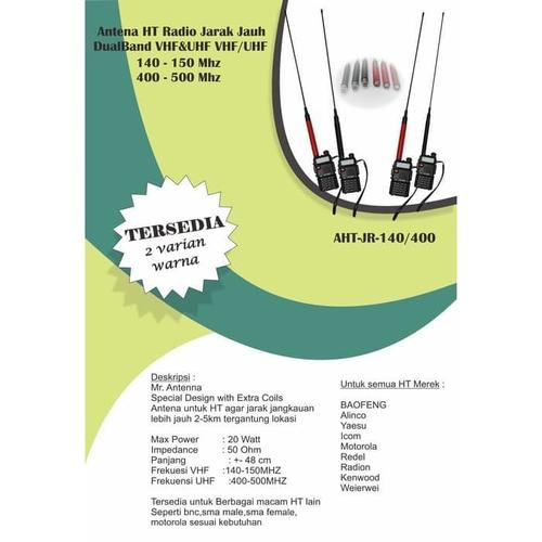 Jual Antena HT Radio Jarak Jauh DualBand VHF&UHF VHF/UHF - Jakarta ...