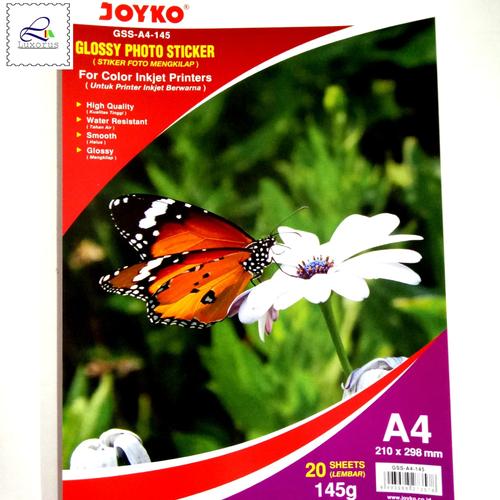 Jual Stiker Foto / Glosy Photo Sticker Joyko A4 145 gr - Kota Bandung ...