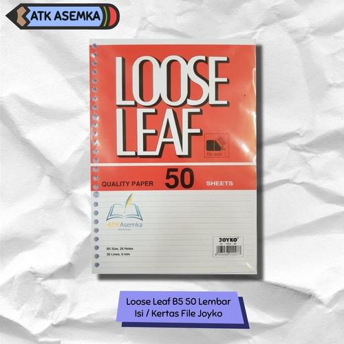 Jual Loose Leaf B5 50 Lembar ( Isi / Kertas File ) Joyko - Jakarta ...