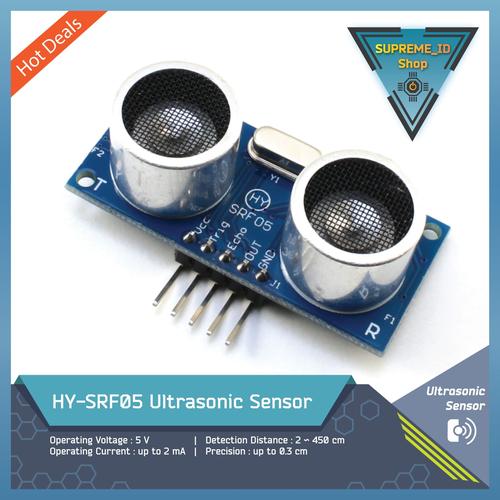 Jual Ultrasonic Precision Proximity Sensor HY-SRF05 (4.5-5V) | Arduino - Jakarta Utara - Supreme ...