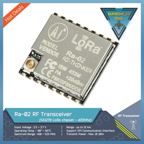 Jual SX1278 LoRa 433Mhz RF wireless Module with SPI Interface RA-02 ...