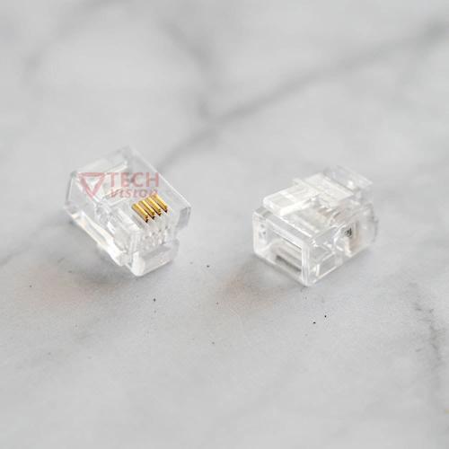 Jual Connector RJ11 Konektor RJ 11 Pin Telepon Jack 4Pin 4 Pin - Kota ...