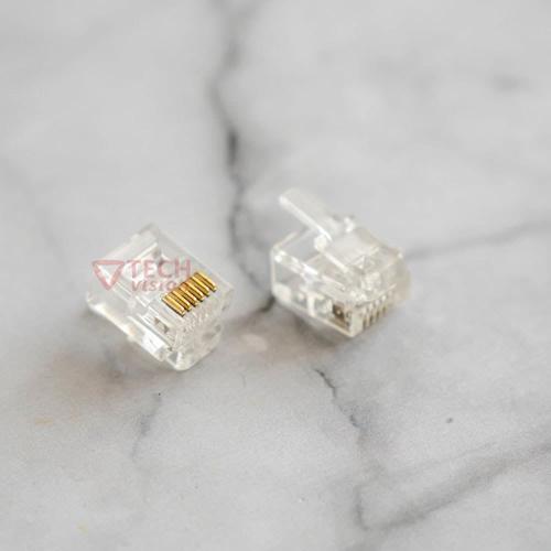 Jual Connector RJ11 RJ12 Konektor RJ 11 (Pin Telepon) Jack 6Pin 6 Pin ...