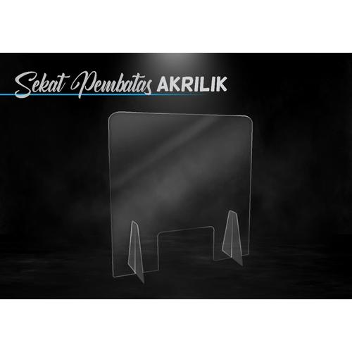 Jual PARTISI Akrilik / PEMBATAS MEJA AKRILIK/ SEKAT 2MM ACRYLIC ...