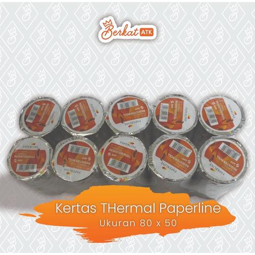 Jual Kertas Thermal Register Roll Paperline Ukuran 80x50 mm - Kota ...