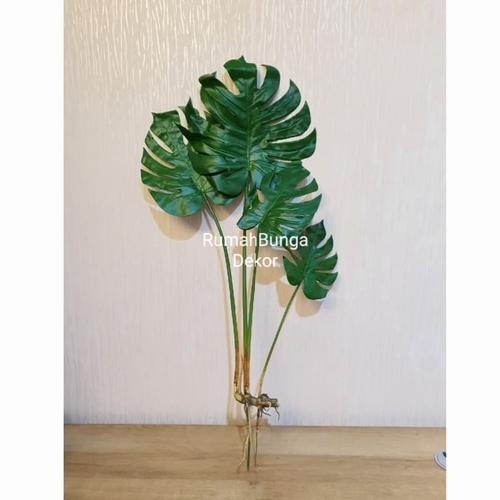 Jual Daun Monstera Akar Artificial - Jakarta Barat - Rumah Bunga Dekor ...