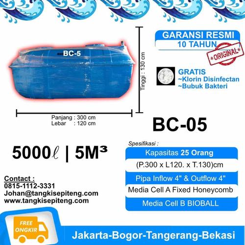 Jual Septic Tank BIOFILTER 5000 liter / 5m3 - Jakarta Barat - Rumah ...