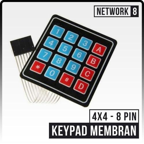 Jual 4X4 MEMBRANE KEYPAD PAPAN TOMBOL MEMBRAN MATRIX MATRIK 16 KEY ...