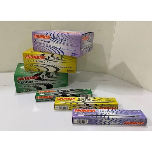 Jual Refill/ Isi pen Snowman V1/V2/V6/BP-7/S1 (Per lusin) - XFine ...