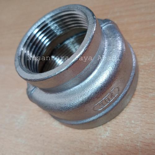 Jual Reducer Stainless SS 304 Drat 1 1/2 x 1 1/4 inchi - Reducer Drat ...