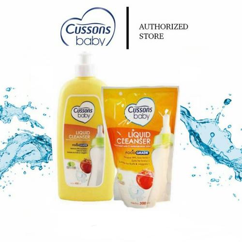 Jual Cussons Baby Liquid Cleanser 450ml + Refill 300ml - Sabun Cuci ...