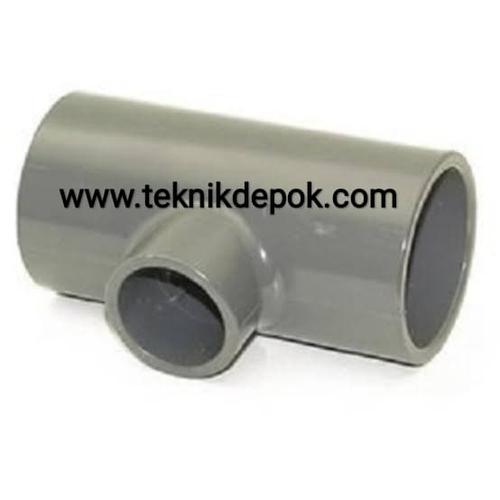 Jual Vlok Tee PVC 2 x 1/2 Inchi Sambungan Pipa Cabang 3 Fitting Paralon ...