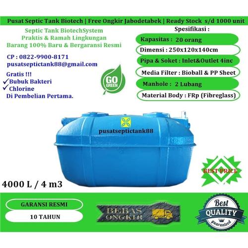 Jual Bio septic tank - Biotech System - Tangki Biotank - Biofilter 4000 ...