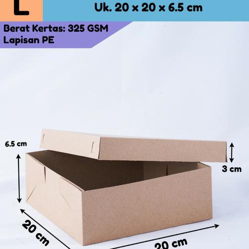 Jual Kotak Makanan / Kotak Nasi Kertas (Paper Lunch Box) B06 Ukuran L ...