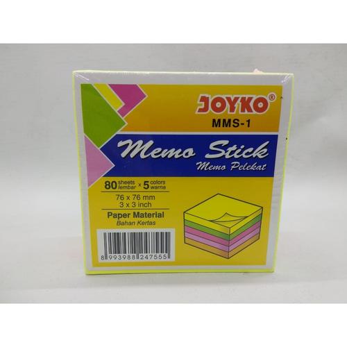 Jual Memo Stick sedang / Memo Pelekat / Sticky notes sedang Joyko MMS-1 ...