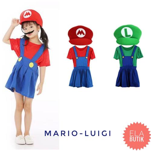 Jual kostum mario brother-mario and luigi-party costume - Hijau, M ...