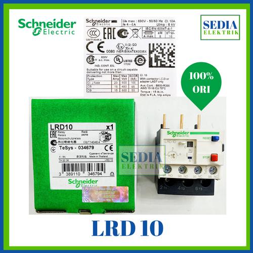 Jual Thermal Overload Relay Schneider LRD 10 LRD10 4 - 6A - Kota Cimahi ...