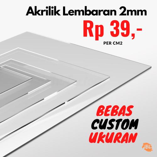 Jual Akrilik lembaran 2mm bening bebas custom acrylic sheet - Kota ...