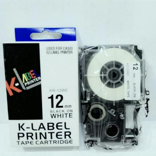 Jual K Label Printer EZ Label 12 MM Compatible Casio Refill Tape ...