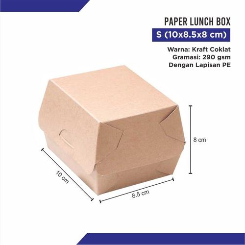 Jual Kotak Makanan / Kotak Nasi Kertas (Paper Lunch Box) B10 K2 Uk. S ...
