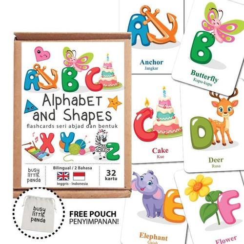 Jual Kartu Flash Cards edukasi Bahasa Inggris Indonesia Seri Alfabet ...
