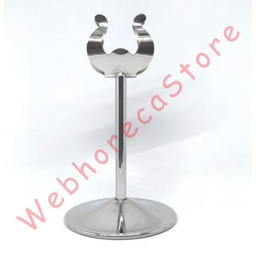 Jual Table Number Menu Stand Card Holder 10cm Stainless / Tiang Nomor ...