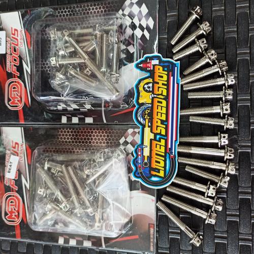 Jual Baut cvt chrome baut box block krum mesin beat mio pcx rx king ...