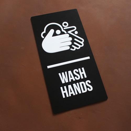 Jual SIGN BOARD ACRYLIC WASH HANDS / SIGN CUCI TANGAN ACRYLIC - Jakarta ...