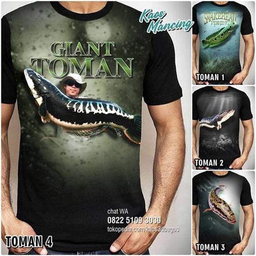 Jual Baju KAOS MANCING FISHING Ikan TOMAN Mancing Mania Angler PREMIUM ...