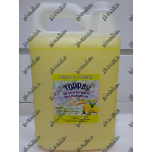 Jual TOPPAS hand soap sabun cuci tangan lemon 5L 5 liter promo murah ...