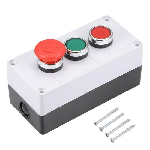 Promo Push Button Switch Box NO NC Red Green Switches and Emergency ...