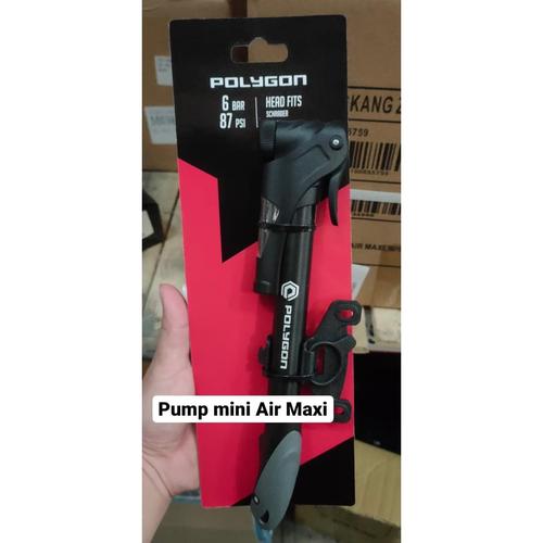Jual Pompa Mini Sepeda Polygon Air Maxi 2 Way Pump with Gauge - Kab ...