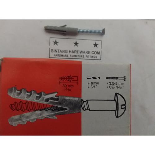 Jual Viser S6 Set Skrup Fiser dan Sekrup Penguat Pada Dinding Tembok ...