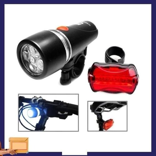 Jual LAMPU SEPEDA DEPAN DAN BELAKANG | 1 SET WITH BRACKET ORIGINAL ...